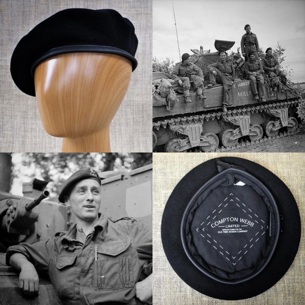 Old Time Design Company Black Armoured Forces Beret - Strikehold.net